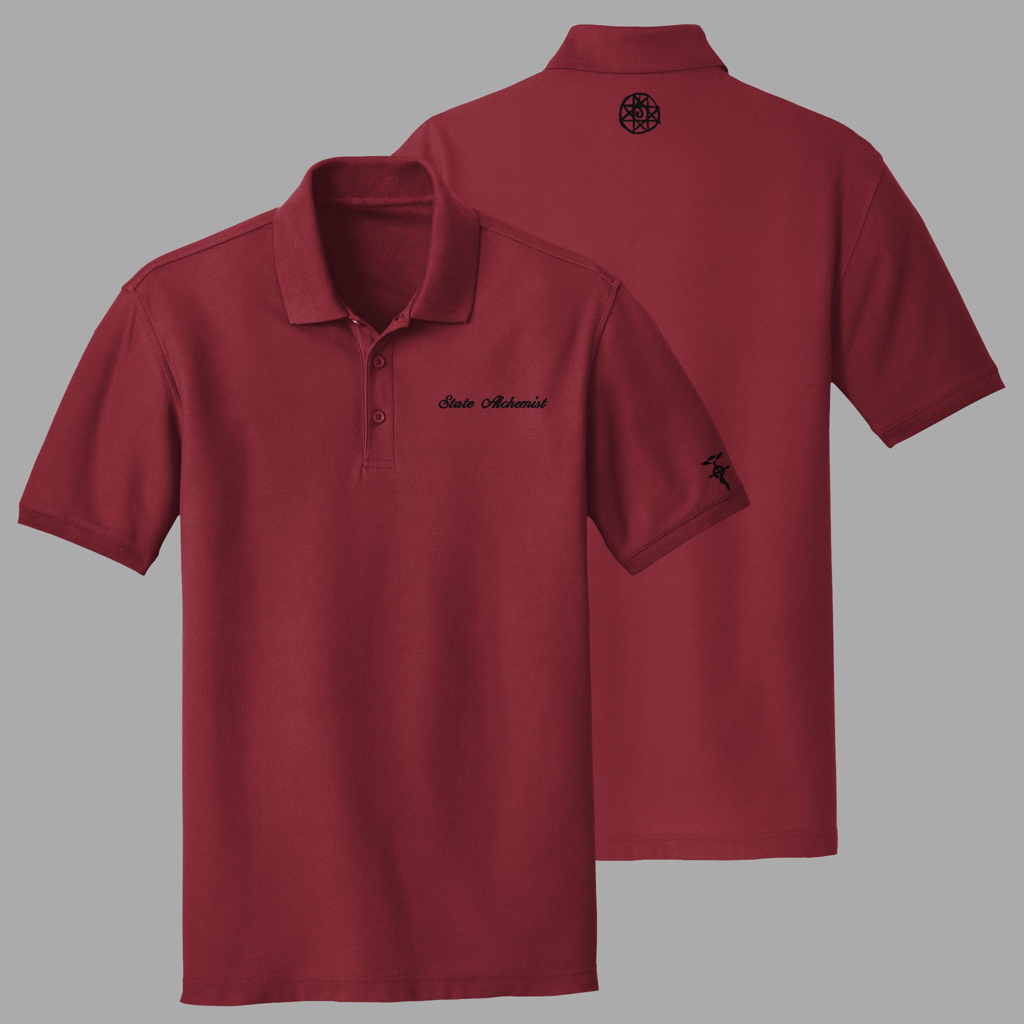 State Alchemist Embroidered Tee/Polo – Maidasu